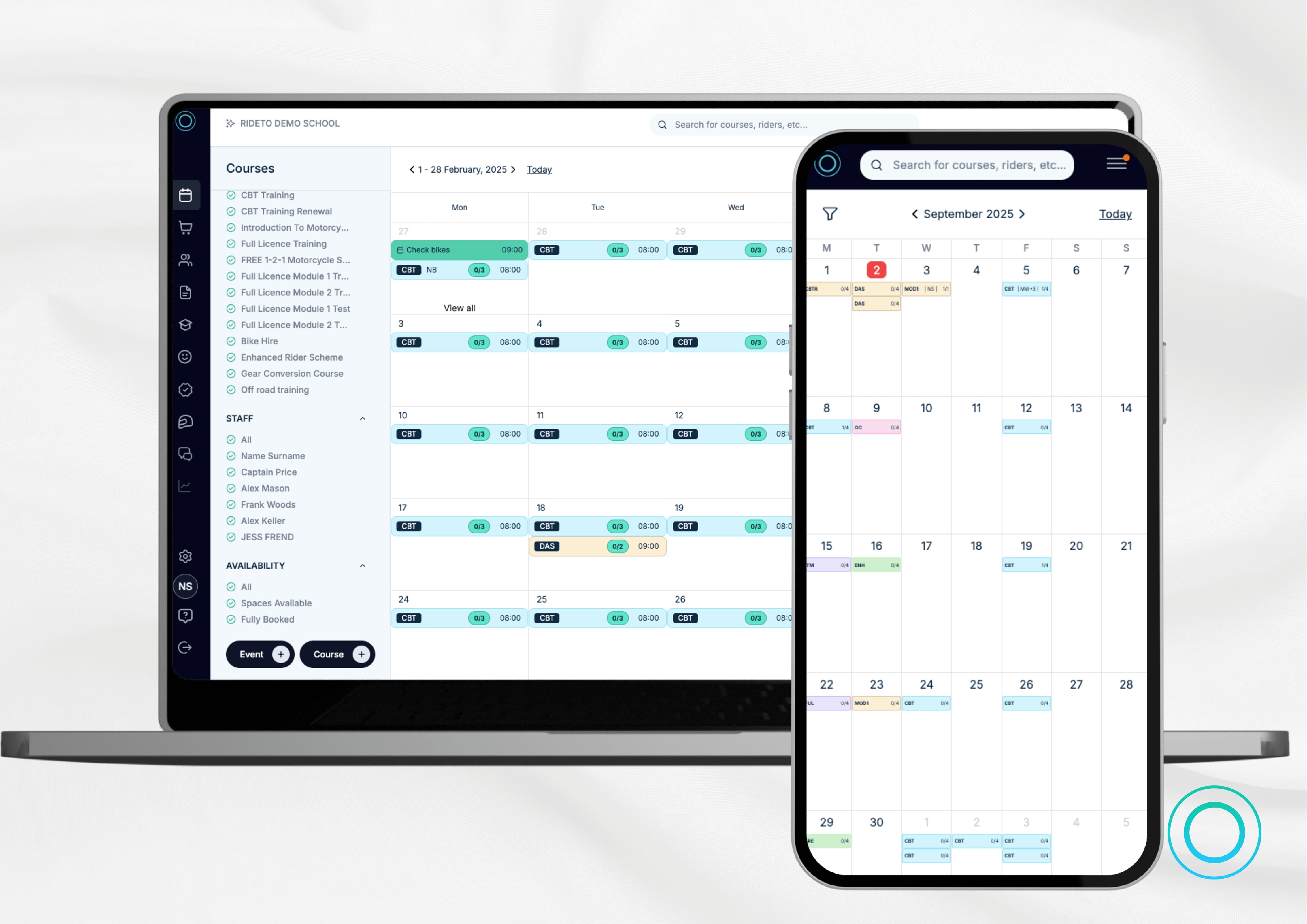 Connect - All-in-one Platform for Motorcycle Training Schools